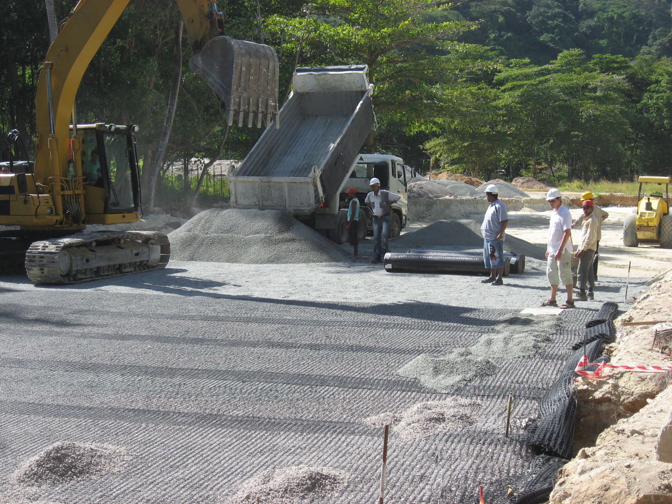 Fortrac geogrid for reinforcement of soils with low bearing capacity