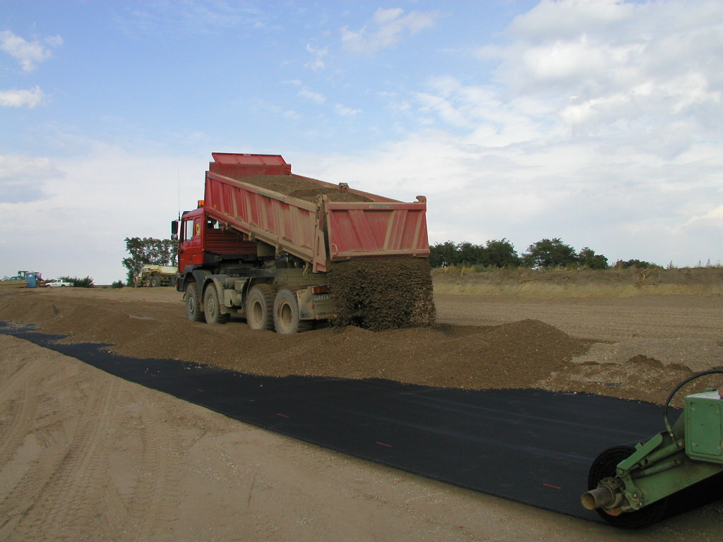 Fortrac geogrid for reinforcement of soils with low bearing capacity