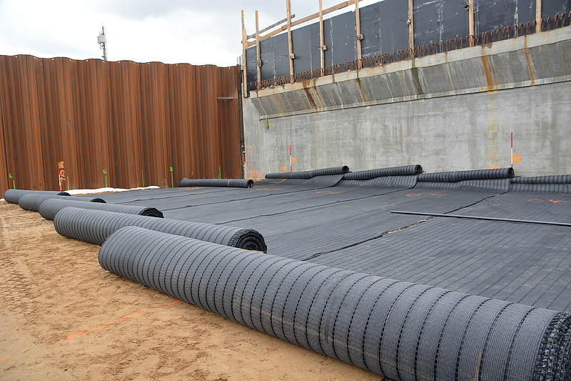 Fortrac geogrid for reinforcement of soils with low bearing capacity